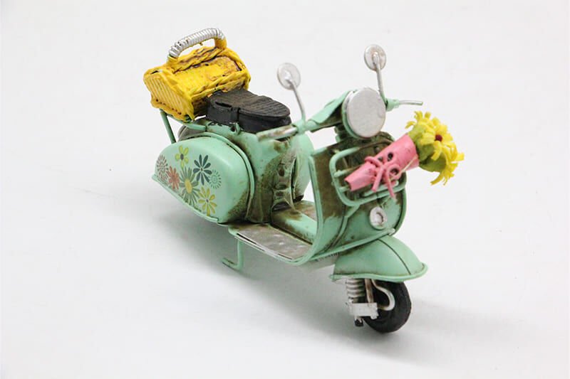 Metal Model Sepetli Vespa Motosiklet | Jayland / Scooter Maketi