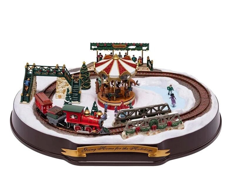 Tren ve Atlı Karınca Müzik Kutusu | Mr. Christmas Atlı Karınca